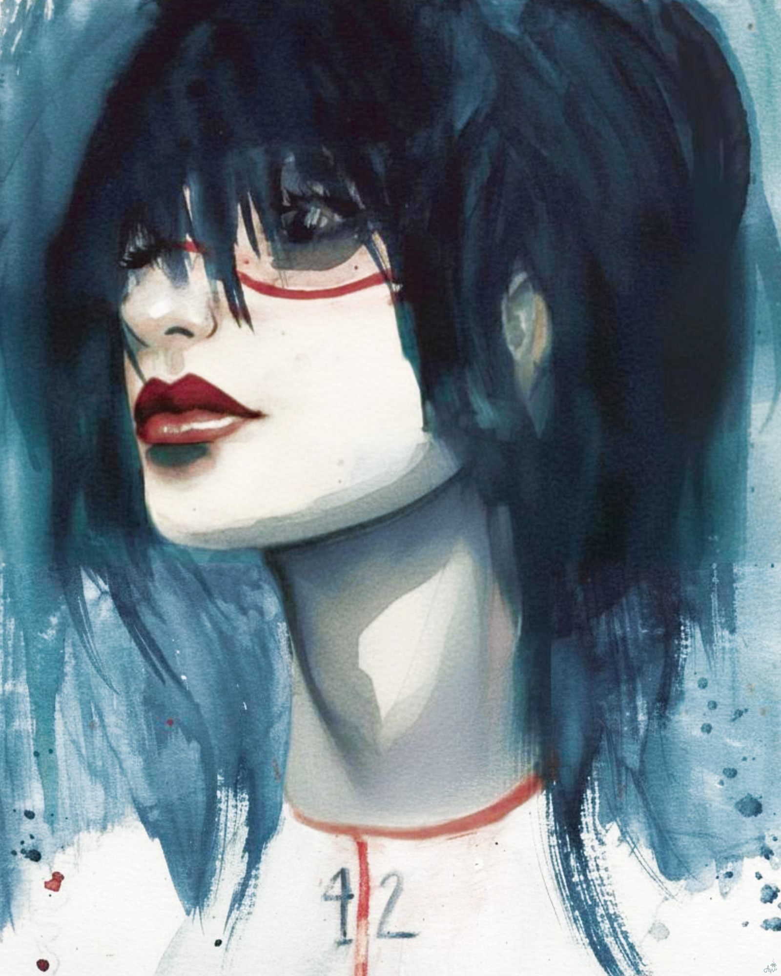 Number 42 - Art Print – Electric Lily